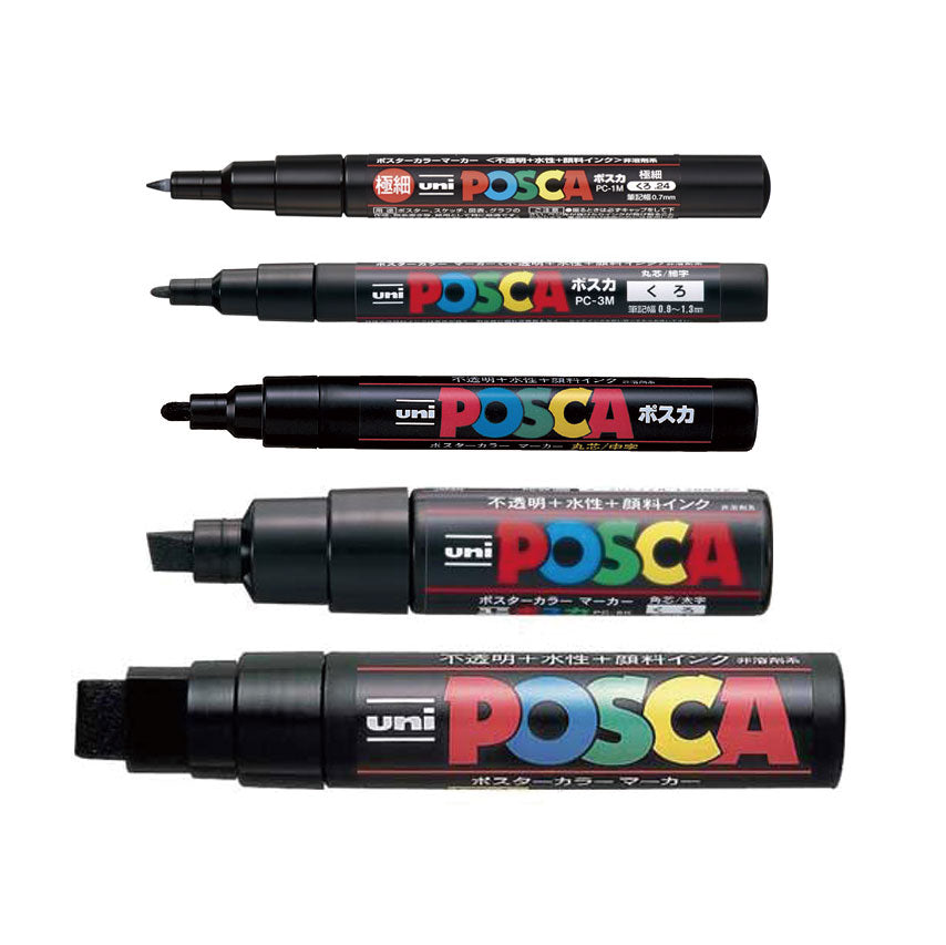UNI POSCA - BLACK marker – FADEBOMB